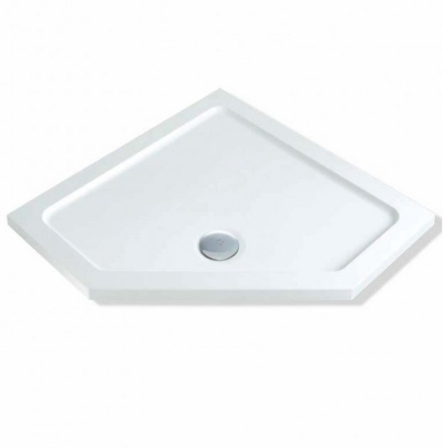UAN - Elements Modern Pentagonal Flat Top Shower Tray with – TAP 'N' SHOWER